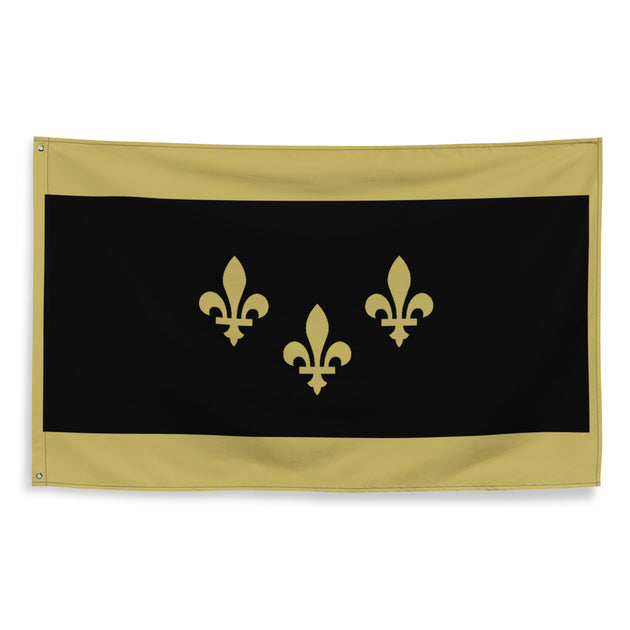 NOLA Flag Black & Gold Flag | NOLA REPUBLIC T-SHIRT CO.