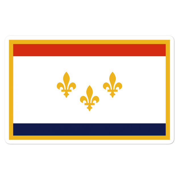 New Orleans Flag Sticker – NOLA REPUBLIC T-SHIRT CO.